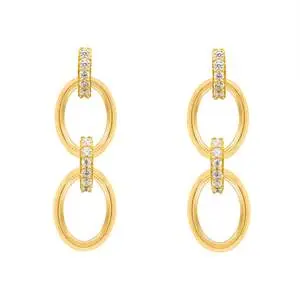 MARCIA MORAN Zahara Link Earrings - Gold