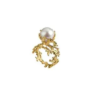 AUROZIA Pearl And Coral Ring