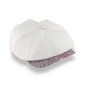 MISTER MILLER - MASTER HATTER Albert's Capri Bakerboy Cap - White
