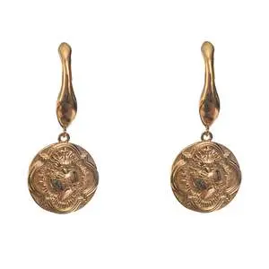 IN CAUDA VENENUM Messiah Religious Earrings