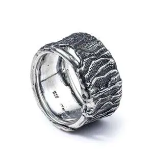 GERMAN KABIRSKI Veldt Oxidized Ring - Silver