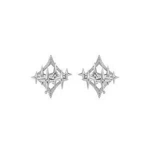 RETRO CHIC Starry Earrings - Silver