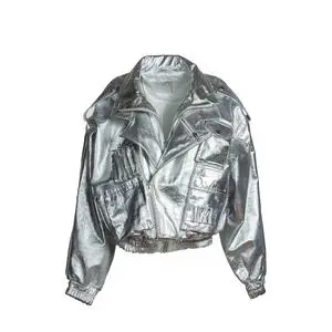 Women's Silver Leather Jackets