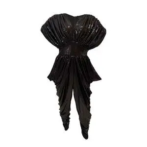 JULIA CLANCEY Zowie Sequin Jumpsuit - Black