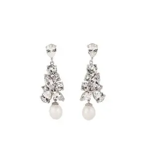 STEPHANIE BROWNE AUSTRALIA Regalia Madame Pearl Earrings - Silver