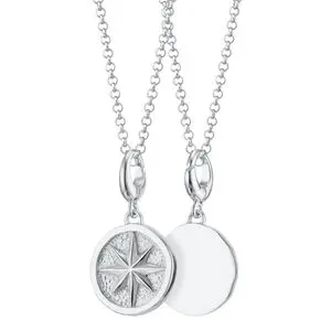 LILY CHARMED Sterling North Star Charm Necklace - Silver