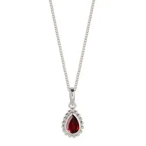 CHARLOTTE'S WEB JEWELLERY Garnet And Sterling Silver Necklace - Red/silver