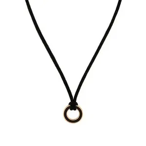 KARMA AND LUCK Onyx Karma Circle Necklace
