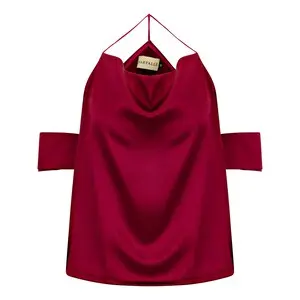 BOUTIQUE KAOTIQUE Handmade Indonesian Off-the-shoulder Silk Top