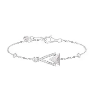 AWNL Triangle Meteorite Sterling Bracelet - Silver