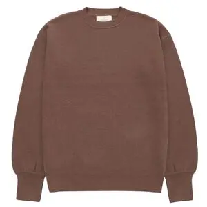 PERALUNA O-neck Pullover With Shirred Sleeves