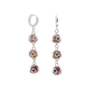 MHART Ruby Triple Set Earrings - Red
