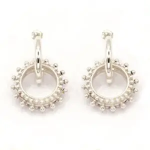ETTA BURTON JEWELLERY Sun Dance Vermeil Earrings - Silver