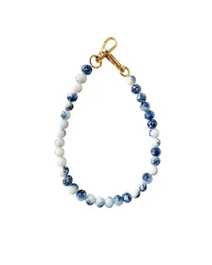 SEREE Beaded Bag Charm - Blue