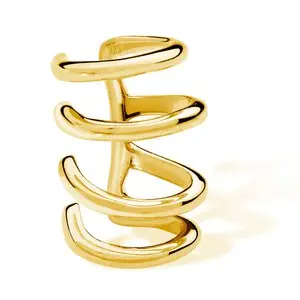 LUCY QUARTERMAINE Waterfall High Ear Cuff In Vermeil - Gold