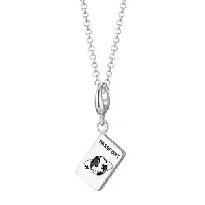 LILY CHARMED Sterling Passport Charm Necklace - Silver