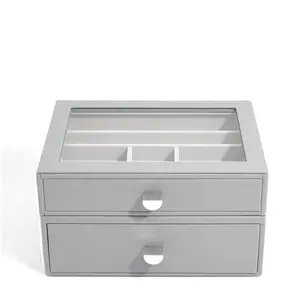 STACKERS Classic Pebble Two-drawer Jewellery Box Set - Grey