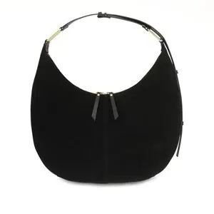 APATCHY LONDON Nora Suede Shoulder Bag - Black