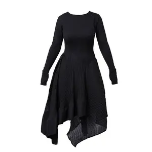METAMORPHOZA Dress With Pleated Chiffon Layer