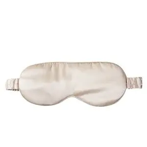 SOFT STROKES SILK Neutrals Pure Mulberry Silk Eye Mask Set Of Two In Beige - Beige/purple