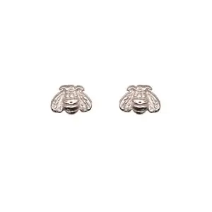 VICSTONENYC FINE JEWELRY Bee Stud Earrings - Silver