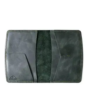 ROARCRAFT Leather Passport Wallet Nemrut Emerald - Green