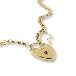 HOOPS + CHAINS LDN Heart Padlock Chain