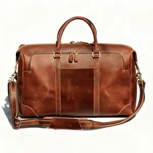 TOURI Leather Duffle Bag