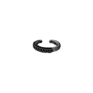 SALLY SKOUFIS Cosmic Alchemy Ear Cuff With Cubic Zirconia - Black