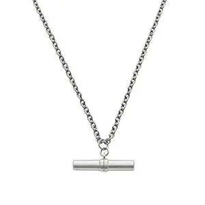 BERMUDA WATCH COMPANY Maivelle Blair T-bar Chain Necklace - Silver