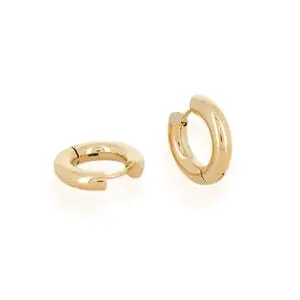 DIVINE ARIA Bryn Huggie Hoop Earrings - Gold