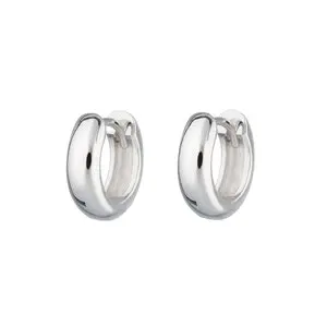 SCREAM PRETTY Chunky Huggie Earrings - Silver