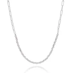NELLOU JEWELLERY Labradorite Gemstone Necklace - Grey