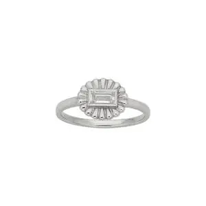 ZOË & MORGAN Odette Ring - Silver/white