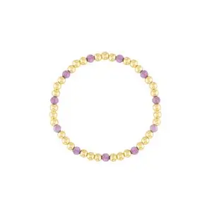 OLIVIA LE Gemstone Beaded Bracelet - Pink