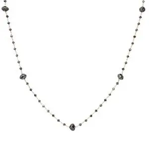 RAHUL'S JEWELS 14K Yellow Gold Black Diamond Necklace