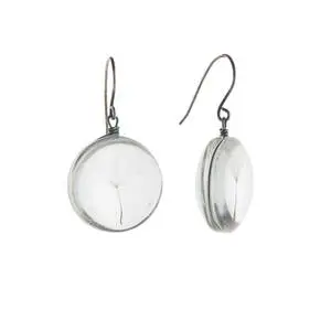 LAURA DAILI A Wish Dandelion Fluff Earrings - Silver