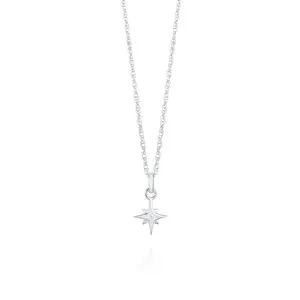 YASMIN EVERLEY JEWELLERY Small Compass Star Necklace - Silver