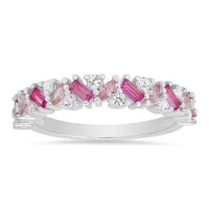 KYLIE HARPER Sterling Multi-shape Band Ring - Silver
