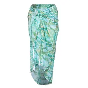 SOPHIA ALEXIA Aqua Pebbles Cotton Sarong - Green
