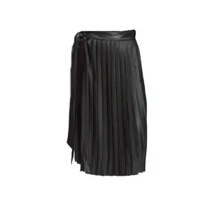 MONOSUIT Glitter Pleated Wrap Skirt