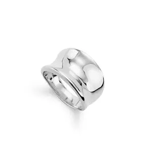 LULU AND BOO JEWELLERY Solid Sterling Saddle Ring - Silver