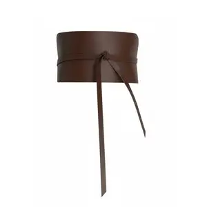 CIRCULAR PATH Corset Belt Walnut Vegan Leather - Brown