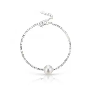 ANGEL BAROCCO Beaded Bracelet With Freshwater Pearl - Silver
