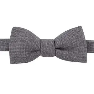 LE COLONEL Italian Wool Bow Tie - Grey