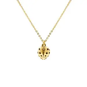 LEE RENEE Ladybird Vermeil Necklace - Gold