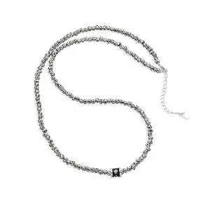 ALTAR™ ORNAMENTS CO. Sterling Engraved Bead Necklace - Silver