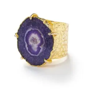 YAA YAA LONDON Solar Power Gold Statement Ring