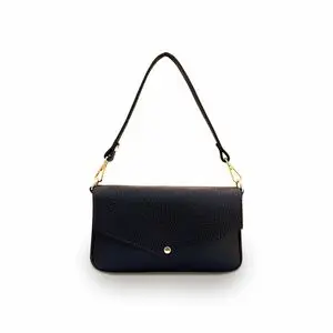 APATCHY LONDON The Munro Leather Shoulder Bag - Black