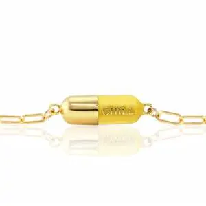 Kris Nations Chill Pill Charm Bracelet - Gold/yellow